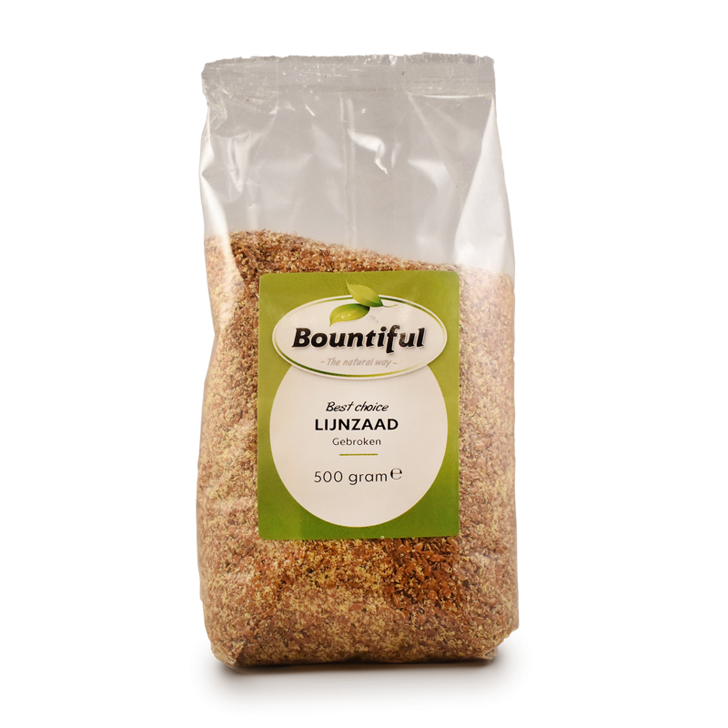 Lijnzaad gebroken best choice 500g kopen | Bountiful | The natural way